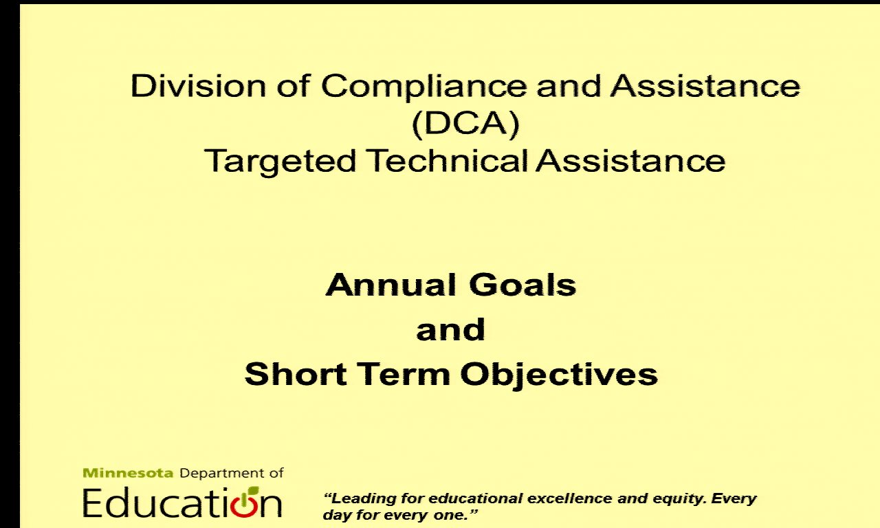Targeted Technical Assistance IEP Annual Goals And Short Term Objectives targeted-technical-assistance-iep-annual-goals-and-short-term-objectives